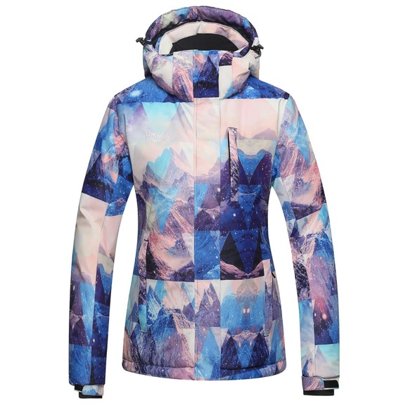 Jackets & Coats | Sold Ski Jacket Colorful Printed Fully Taped Seams ...